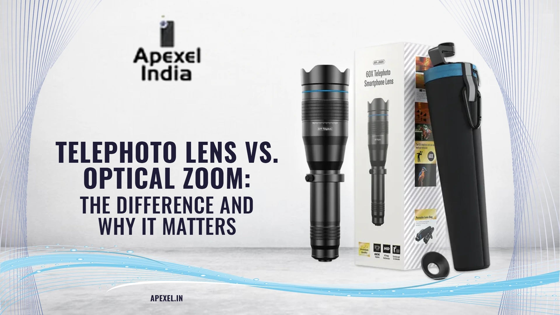 Telephoto Lens vs. Optical Zoom: Key Differences Explained – APEXEL INDIA